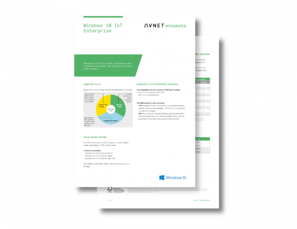 Windows 10 Large Enterprise - Avnet Embedded Windows 10 Large Enterprise - Avnet Embedded
